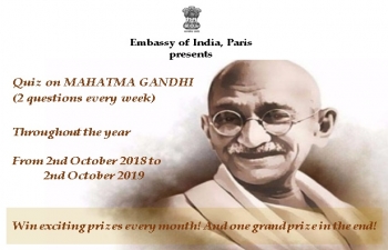 Quiz on Mahatma Gandhi - News | Embassy of India, France & Principality ...